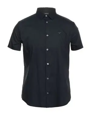 Emporio Armani Shirt Size Cotton, Polyamide, Elastane - Midnight Blue