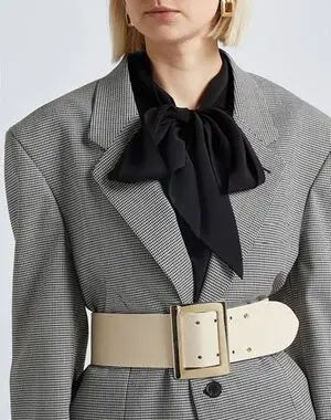8 BY YOOX High-waist Leather Belt With Buckle