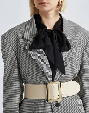 8 BY YOOX High-waist Leather Belt With Buckle