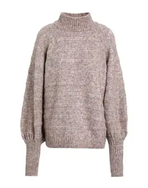 Only Turtleneck Knit Top - Beige