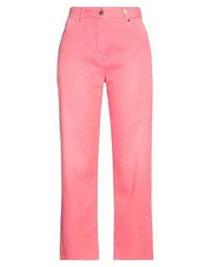 MYTHS Plain Weave Regular Fit Trousers - Magenta