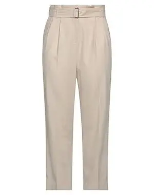 SFIZIO STUDIO Flannel Herringbone Pants - Beige