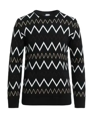 STILOSOPHY Knitted Striped Sweater - Black