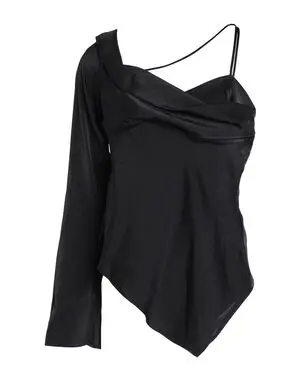 Topshop Satin One-shoulder Top