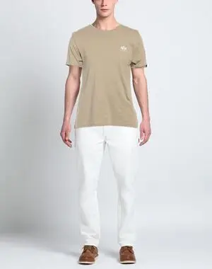 Alpha Industries T-shirt Size Cotton - Beige