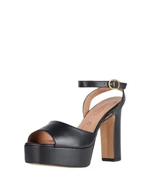 BIANCA DI Leather Sandals - Black