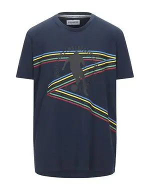 BIKKEMBERGS T-shirt Size Cotton, Elastane - Blue