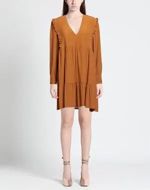 SOLOTRE Mini Dress - Beige