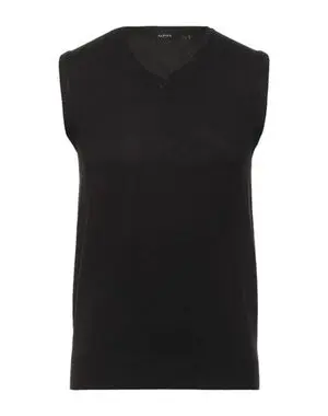 Alpha Studio Sleeveless V-neck Sweater - Black