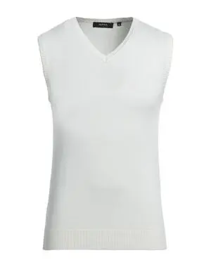 Alpha Studio Sleeveless V-neck Sweater - White