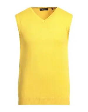 Alpha Studio Sleeveless V-neck Sweater - Yellow