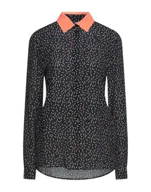 Armani Exchange Printed Crepe Shirt - Black