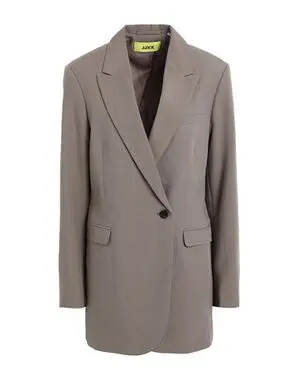 JJXX BY JACK & JONES Double-Breasted Blazer With Rear Slit Beige