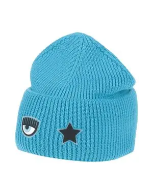 CHIARA FERRAGNI Knitted Beanie - Blue