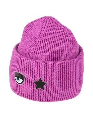CHIARA FERRAGNI Knitted Beanie Magenta