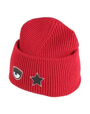 CHIARA FERRAGNI Knitted Beanie Red