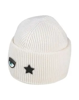 CHIARA FERRAGNI Knitted Beanie White