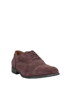 Geox Lace-up Shoes In Leather - Brown