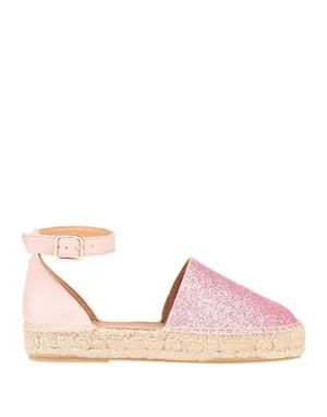 KANNA Glittered Leather Espadrilles