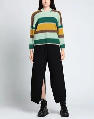 VICOLO Striped Knit Sweater - Green
