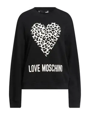Moschino Printed Cotton Sweatshirt - Black