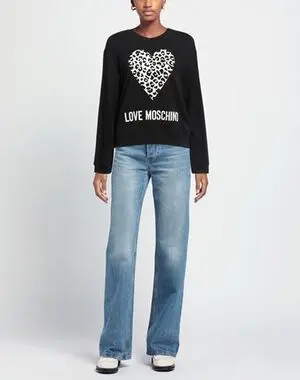 Moschino Printed Cotton Sweatshirt - Black