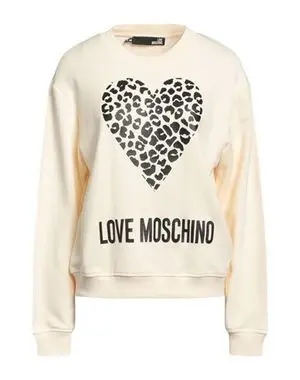 Moschino Printed Cotton Sweatshirt White