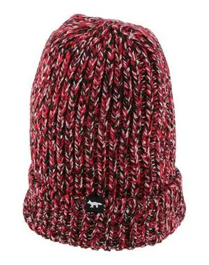 Maison Kitsuné Virgin Wool Beanie - Red