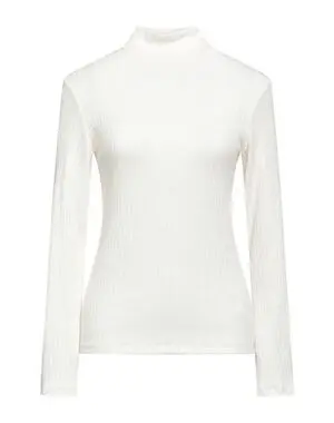 BERNA Turtleneck Top - White