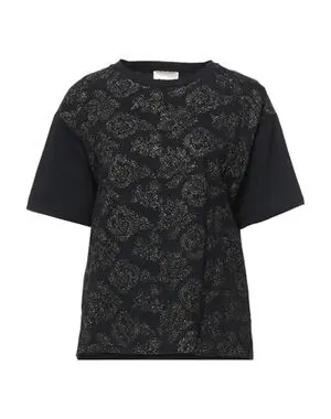 Momoni Printed Cotton T-shirt - Black
