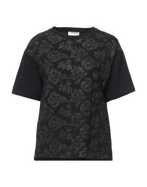 Momoni Printed Cotton T-shirt - Black