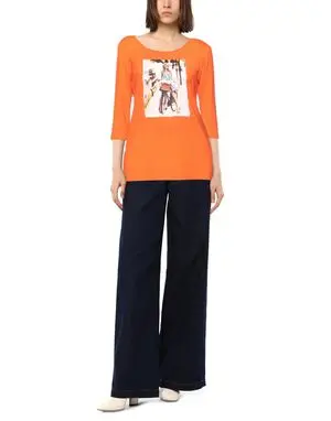 MR MASSIMO REBECCHI Printed T-shirt - Orange