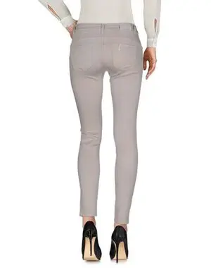 Liu Jo Gabardine Slim Leg Pants - Grey