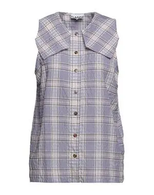 GANNI Shirt In Organic Cotton, Recycled Polyester, And Polyamide