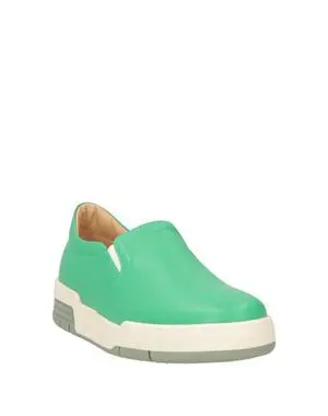 LEMARÉ Leather Slip-on Sneakers - Green