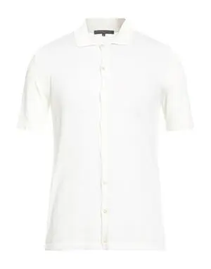 Brian Dales Cotton Knit Shirt - Off White