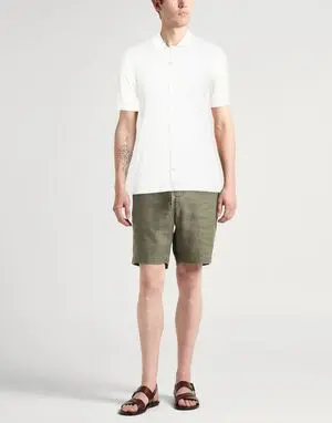 Brian Dales Cotton Knit Shirt - Off White