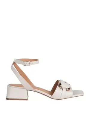 BRUNO PREMI Sheepskin Sandals - White