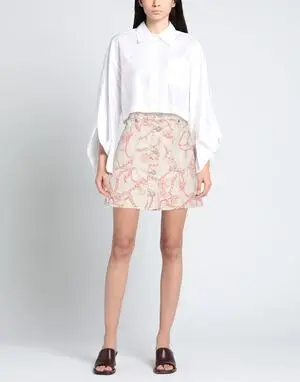 GANNI Organic Cotton Mini Skirt