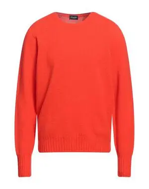 DRUMOHR Lambswool Crewneck Sweater Tomato Red