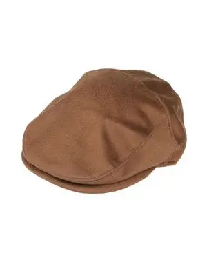 Borsalino BORSALINO Cashmere Flat Cap Brown