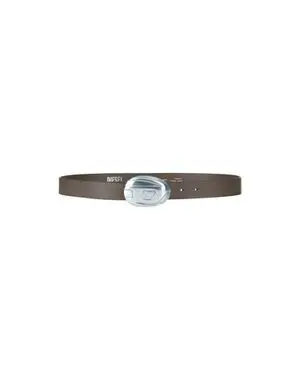 DIESEL® Dark Cow Leather Belt Beige