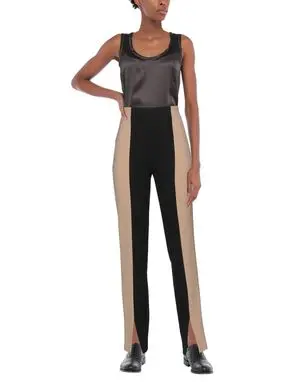 SIMONA CORSELLINI Crepe Straight-leg Pants - Beige