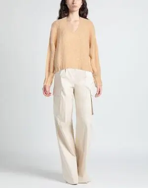VANESSA SCOTT Knitted Mélange Sweater - Beige
