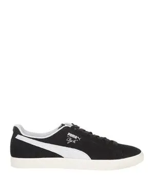 PUMA Clyde Hairy Suede Sneakers - Black