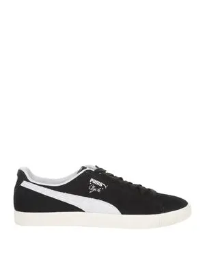 PUMA Clyde Hairy Suede Sneakers - Black