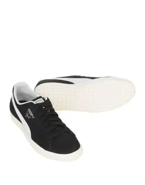 PUMA Clyde Hairy Suede Sneakers - Black