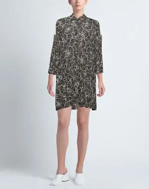 TWINSET Mini Floral-print Crepe Shirt Dress
