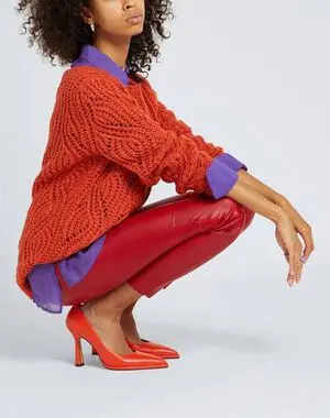8 BY YOOX Pointelle Knit Sweater In Acrylic, Polyamide, Wool, And Mohair Wool