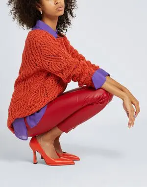 8 BY YOOX Pointelle Knit Sweater In Acrylic, Polyamide, Wool, And Mohair Wool